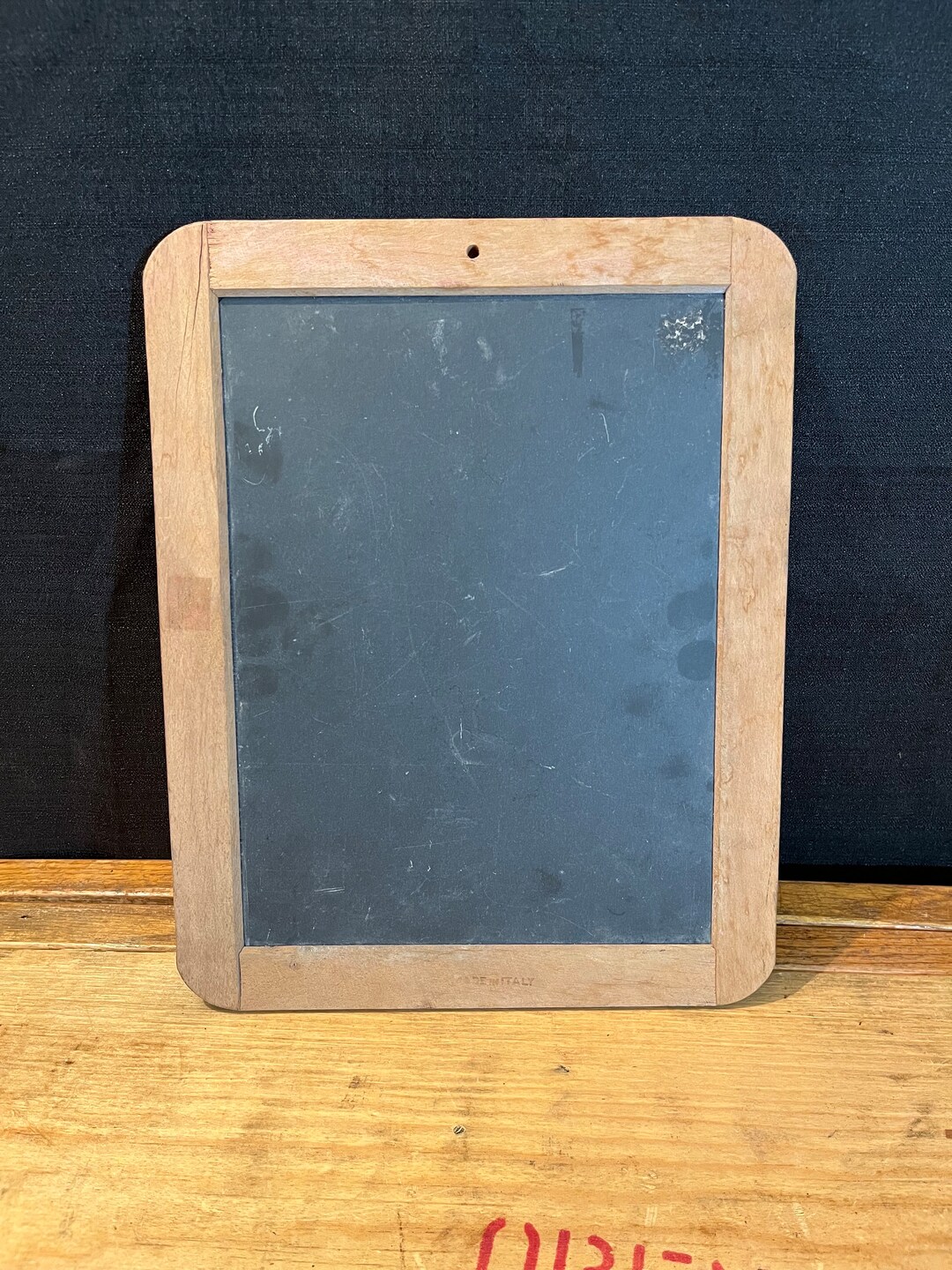 Small Vintage Chalkboard Slate, School Chalkboard, Wood Framed Old ...