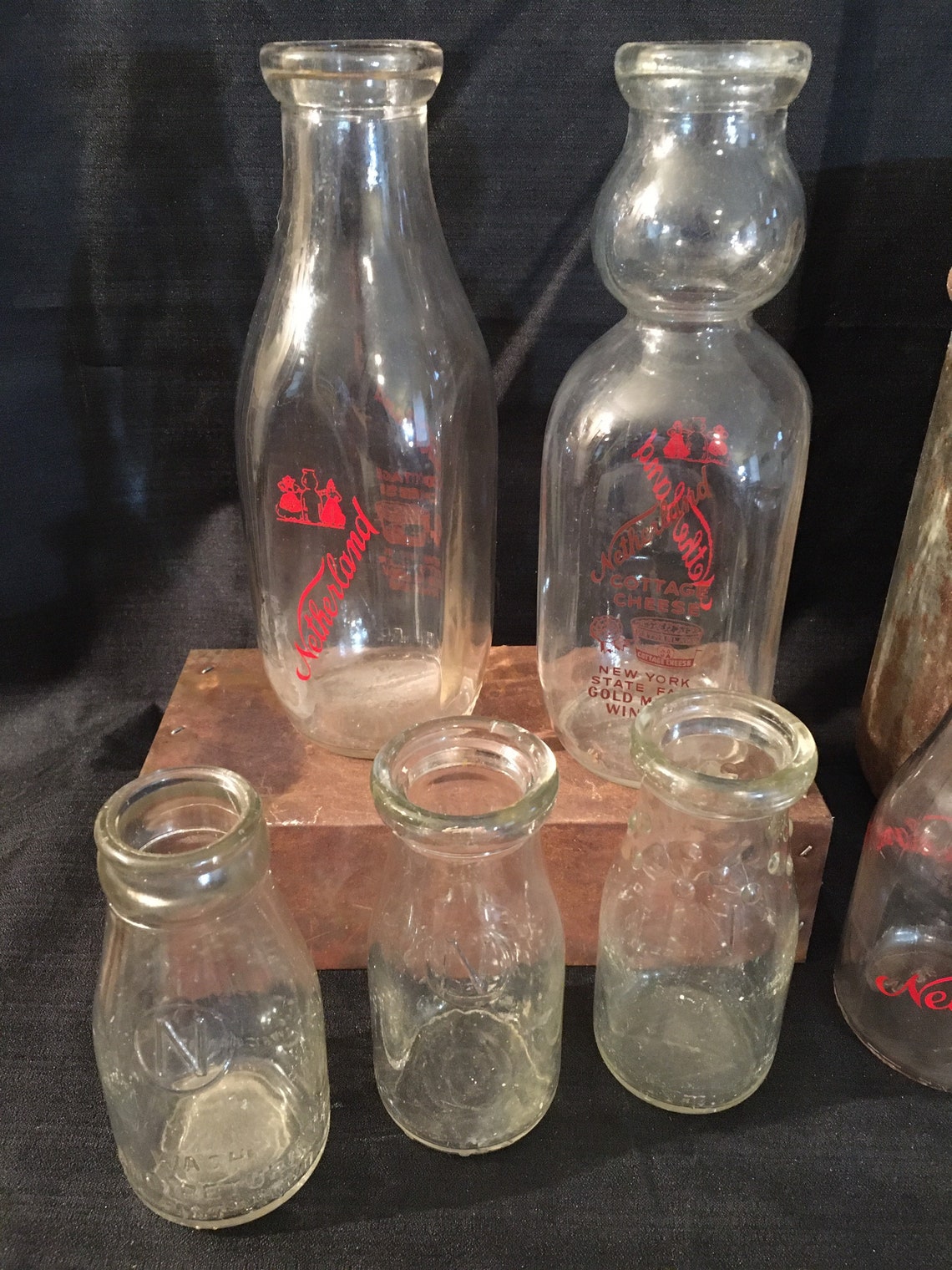 Netherland Dairy Syracuse NY Pyro Glass Milk Bottle | Etsy