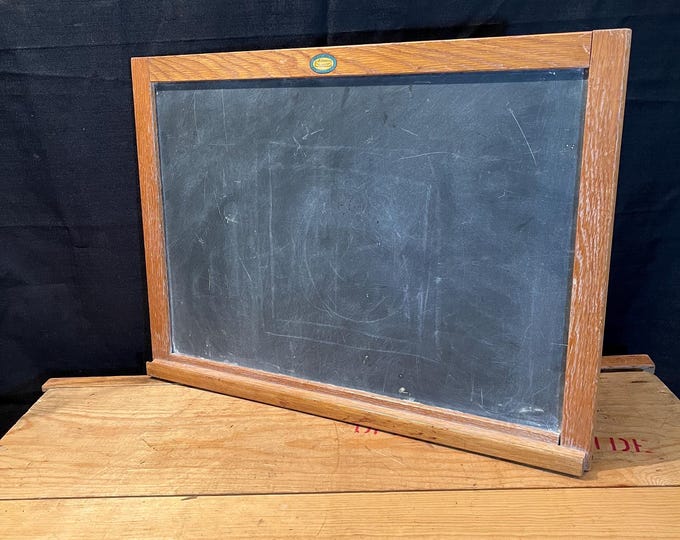 Large Antique Falcon Slate Chalkboard, 22 by 16, American Mfg. Con ...