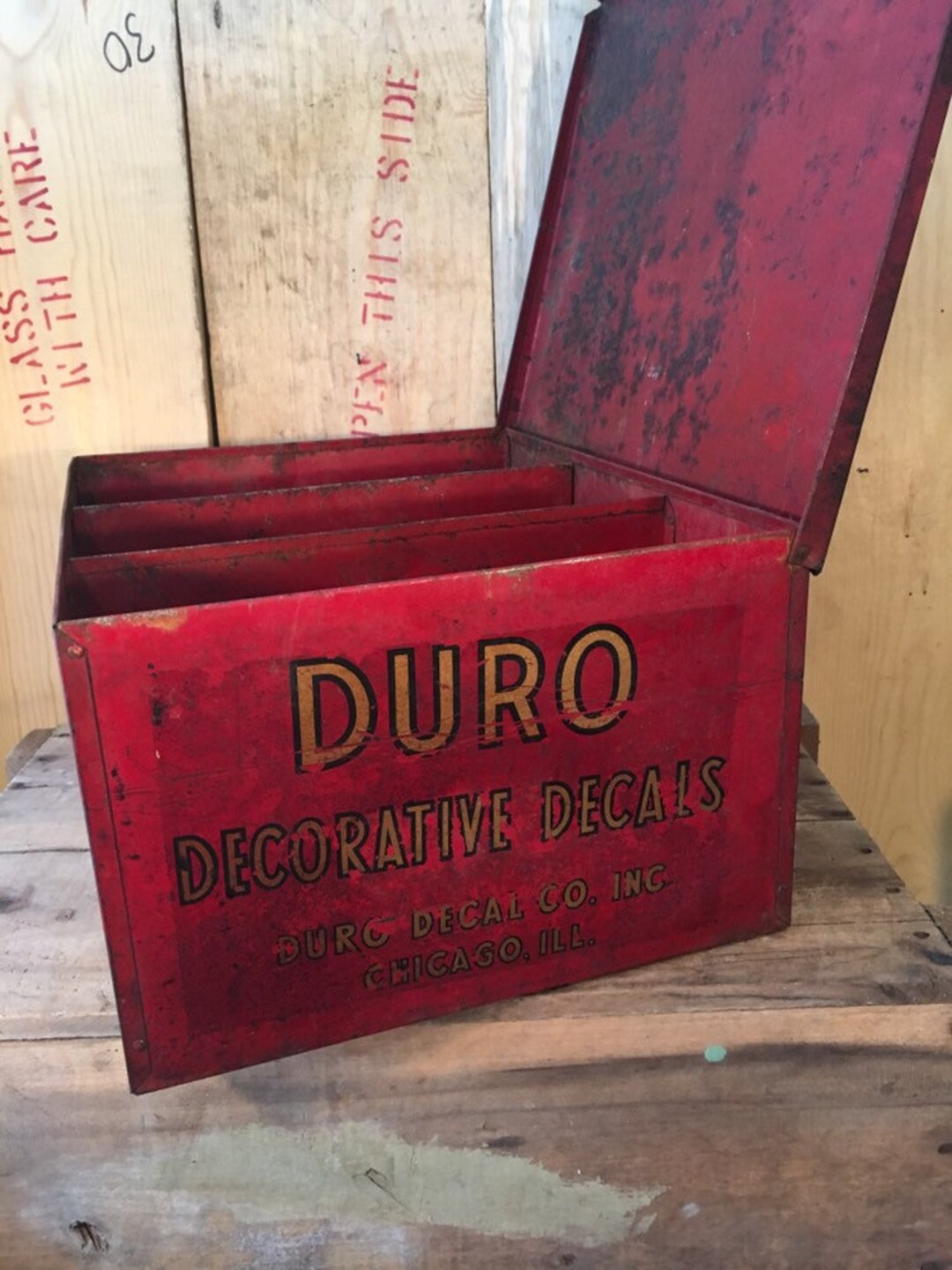 Vintage Duro Decorative Decals Box, Vintage Advertising, Vintage Store ...