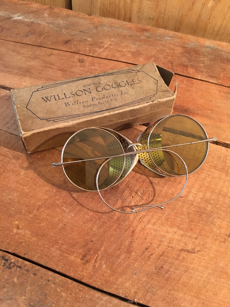 Willson Safety Goggles Original Box Amber Lenses Steam | Etsy