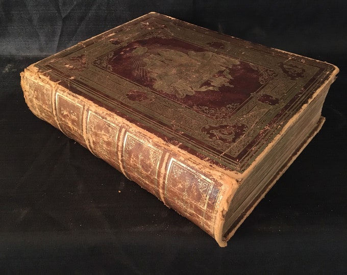 1800's Antique Holy Bible, Family Bible, John E Potter and Company ...