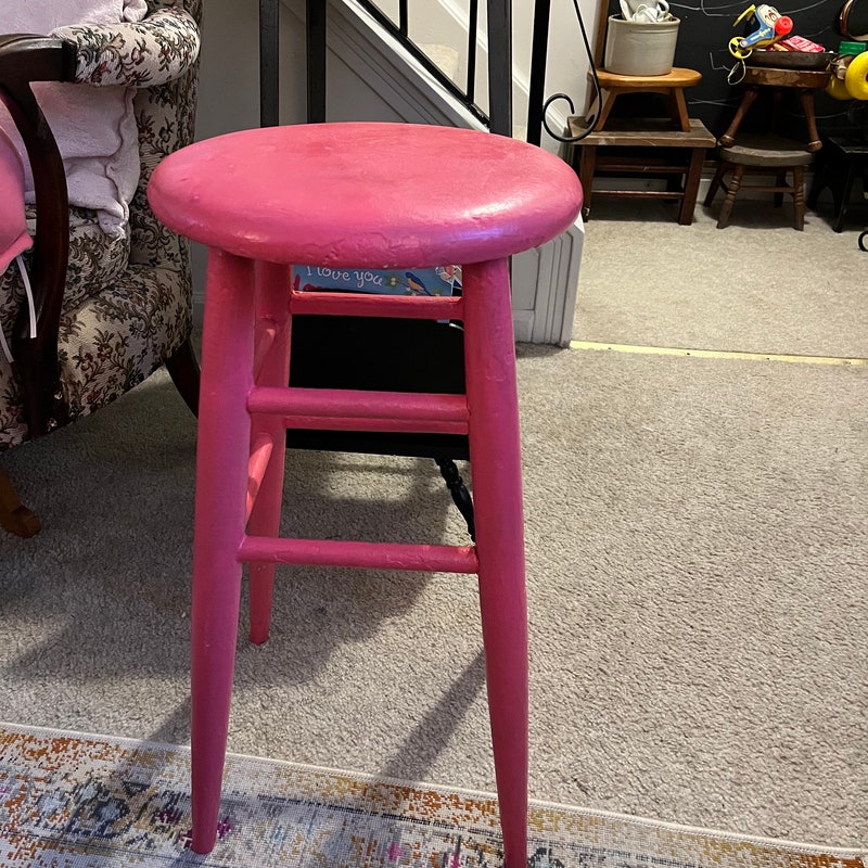 Old Wooden Stool - Etsy