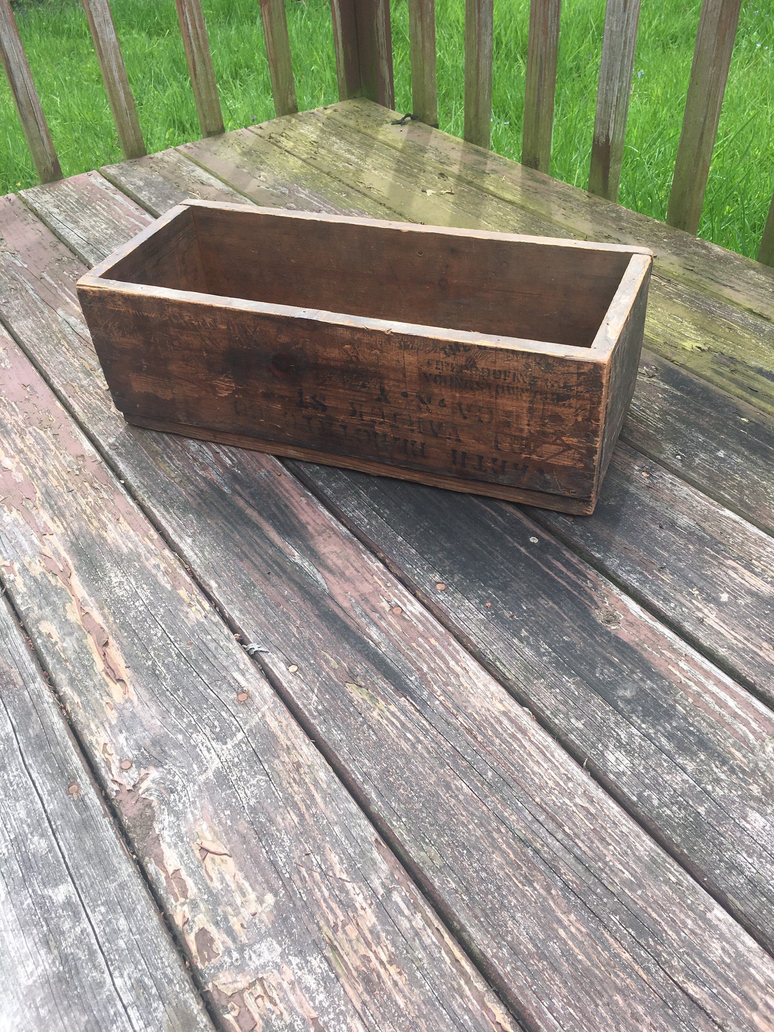 Antique Wood Shipping Box Rustic Storage Box Primitive Crate - Etsy