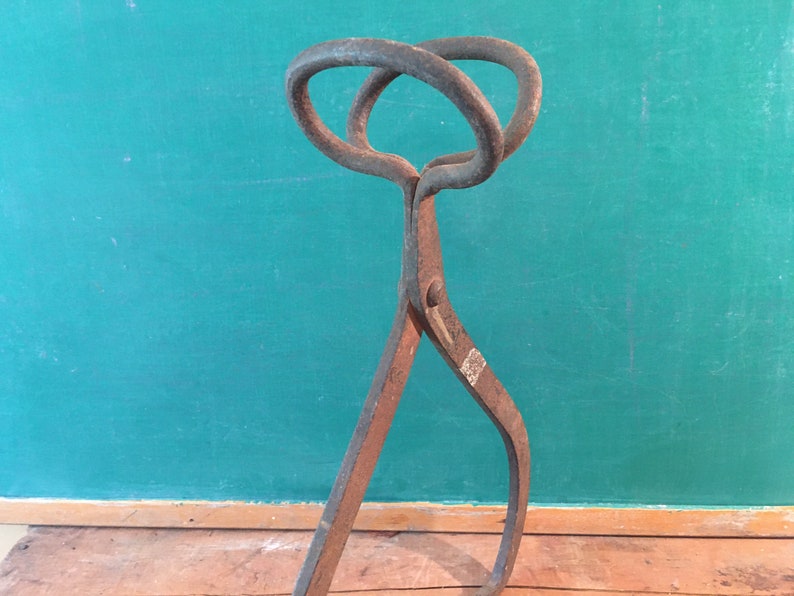 Hand Forged Antique Ice Block Tongs Ice Hook Hand Forged - Etsy