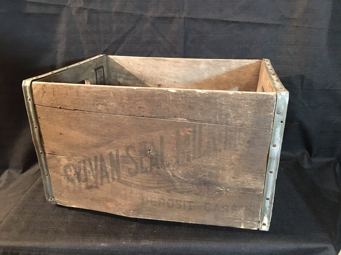 Vintage Sylvan Seal Milk Crate Milk Box Rustic Milk Crate - Etsy