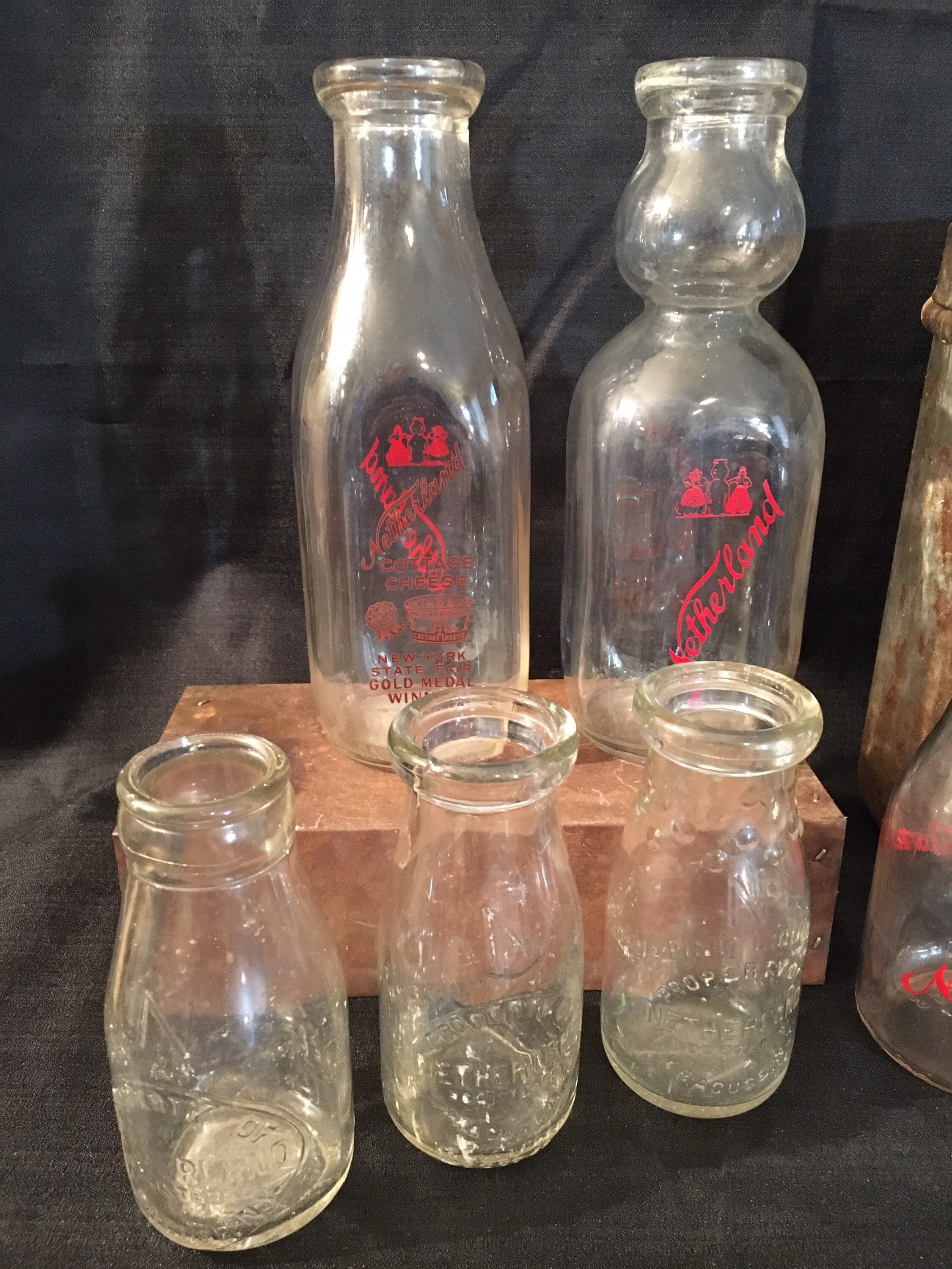 Netherland Dairy Syracuse NY Pyro Glass Milk Bottle | Etsy