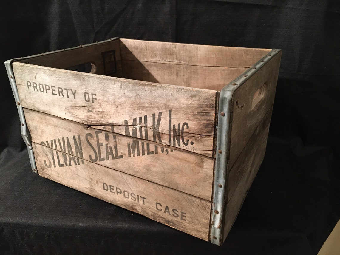 Vintage Sylvan Seal Milk Crate Milk Box Rustic Milk Crate - Etsy