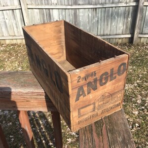 Vintage Anglo Corned Beef Crate, Vintage Advertising, Wood Shipping ...