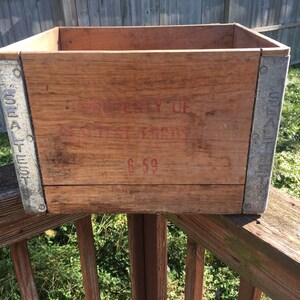 Vintage Sealtest Milk Crate, Milk Box, Rustic Milk Crate, Wood and ...