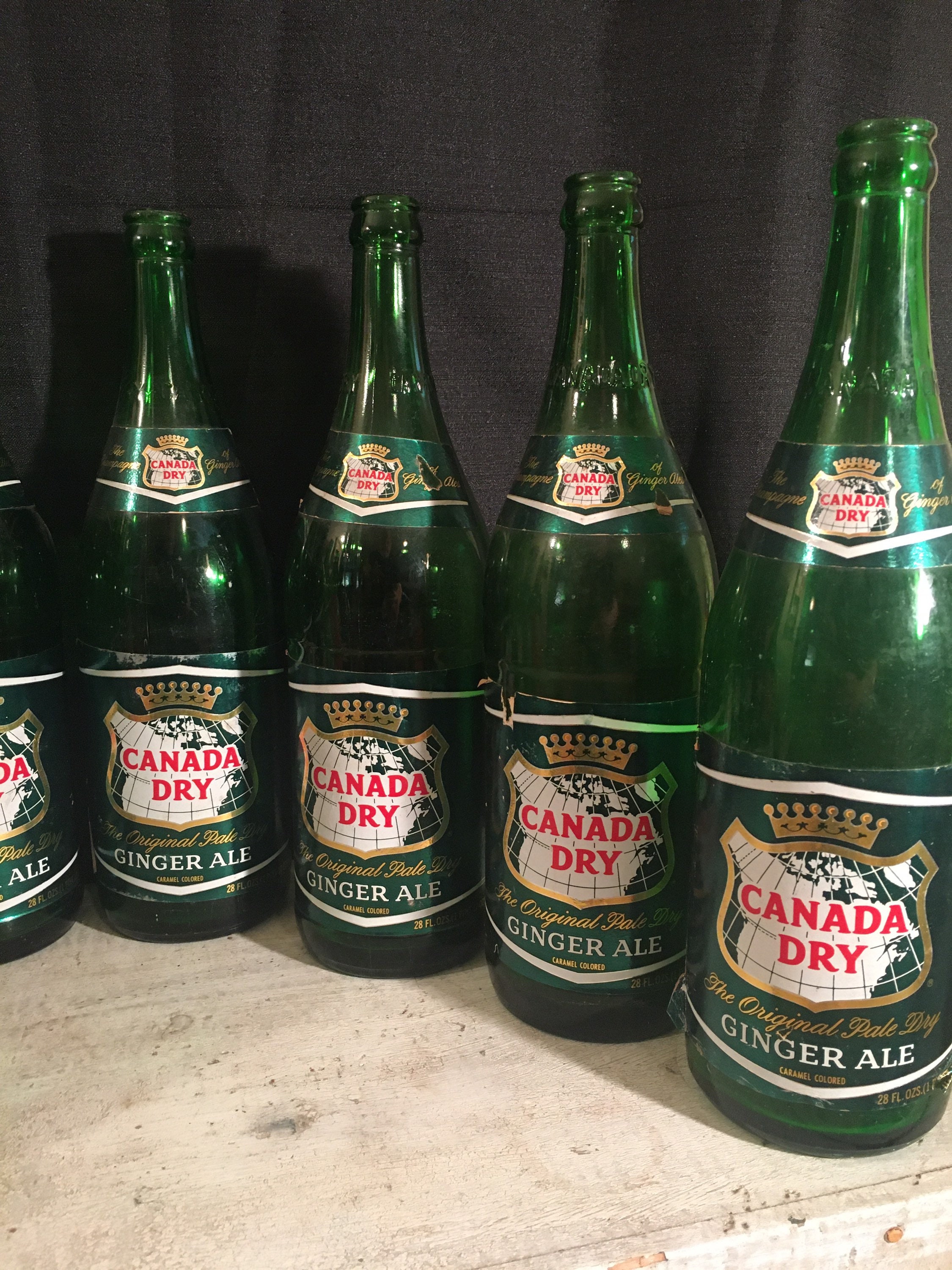 Canada Dry Bottle, Vintage Soda Bottle, Canada Dry Ginger Ale, 28 Ounce ...