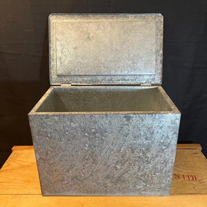 Vintage Sealtest Galvanized Milk Box, Insulated Milk Delivery Porch Box ...