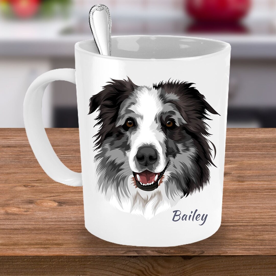 Custom Pet Custom Mugs for Dogs & Cats, Custom Painted Dog Mugs, Cat ...