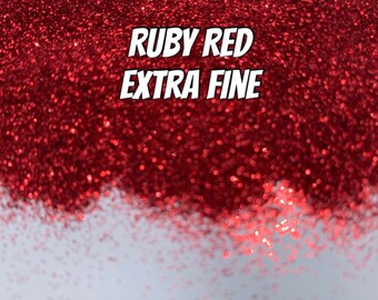 Ruby Red Glitter - Etsy