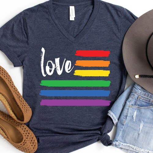 Progress Pride Flag T-shirt LGBTQ BIPOC Rainbow Gay Pride - Etsy