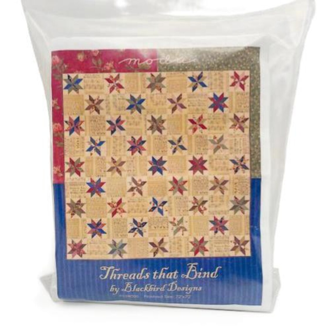 Threads That Bind Quilt Kit 72" X 72" by Blackbird Designs - Etsy