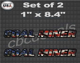 Coal miner decal | Etsy