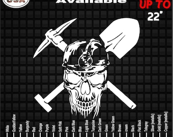 Coal miner decal | Etsy