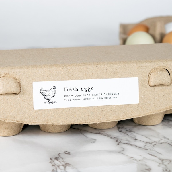 Unwashed Egg Carton Labels - Etsy