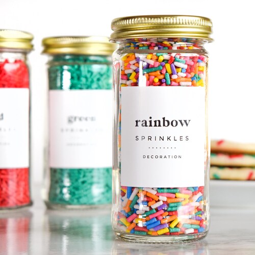 Boho Pantry Labels Water and Oil Resistant Personalization - Etsy