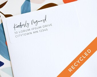 Return Address Labels 150 per Package Made From 100% Recycled Label ...