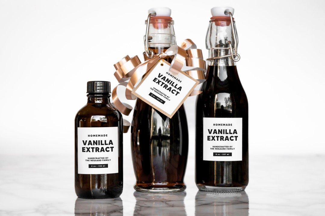 Block-banner Vanilla Labels • Personalized Stickers • Set of 20 Front ...