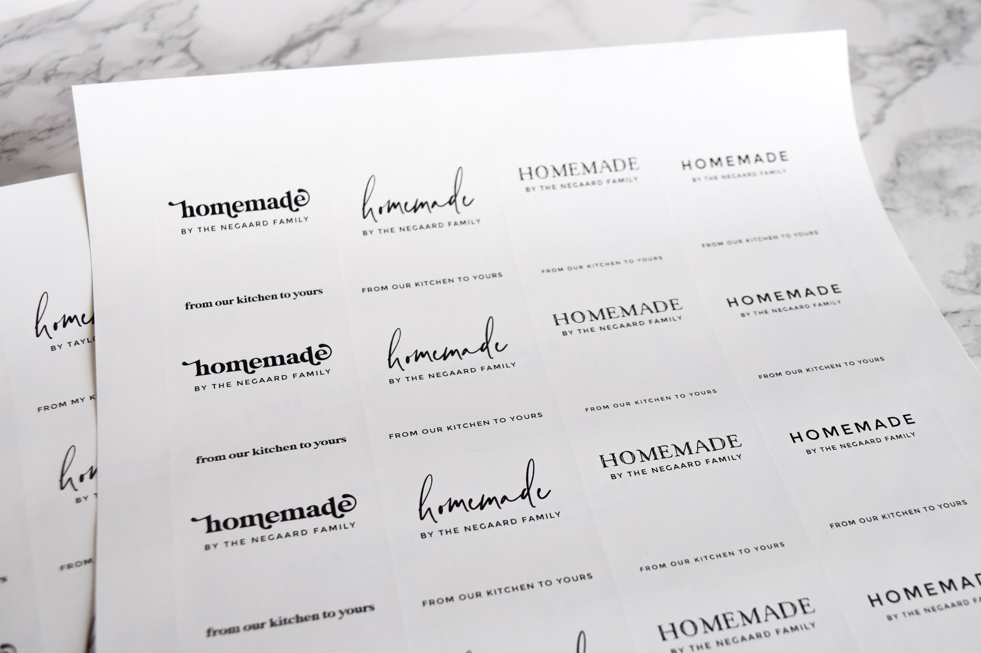 Homemade Labels Variety Pack of Custom Write-in Stickers for - Etsy