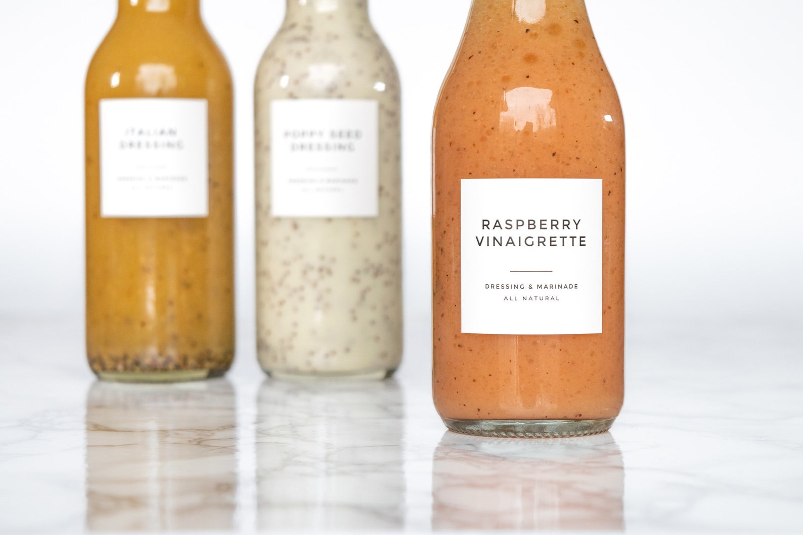 Clean-modern Dressing Sauce and Condiment Labels - Etsy