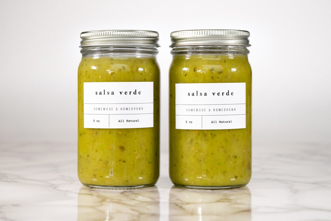 Classic Jar and Canning Labels • Custom • Durable, Water and Oil ...