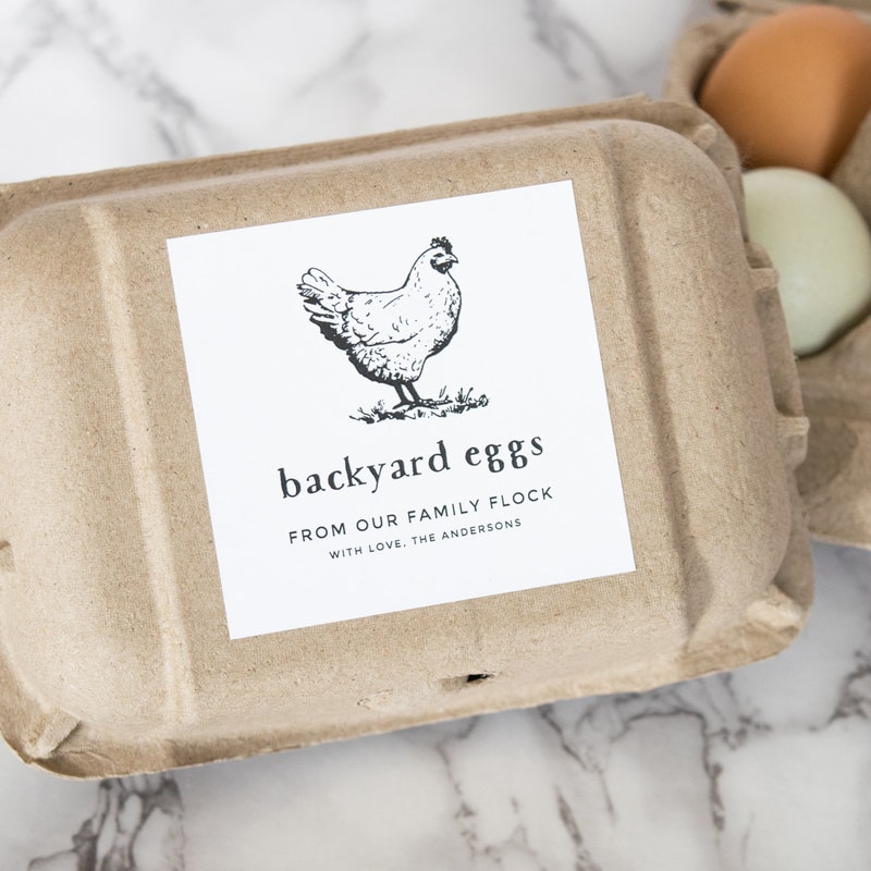 Round Egg Labels Custom - Etsy