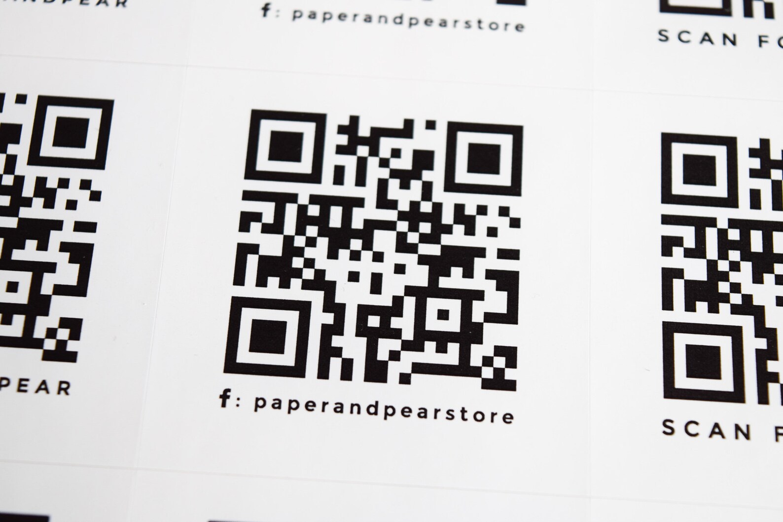 40 Custom QR Code Labels Personalized Stickers With Your URL | Etsy