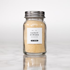 Farmhouse Spice Labels • Personalization Available • Water and Oil ...