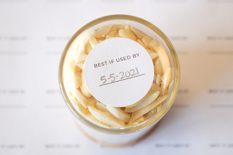 Canned on Labels • Refrigerate After Opening • Pack of 48 • 1.25" Round ...