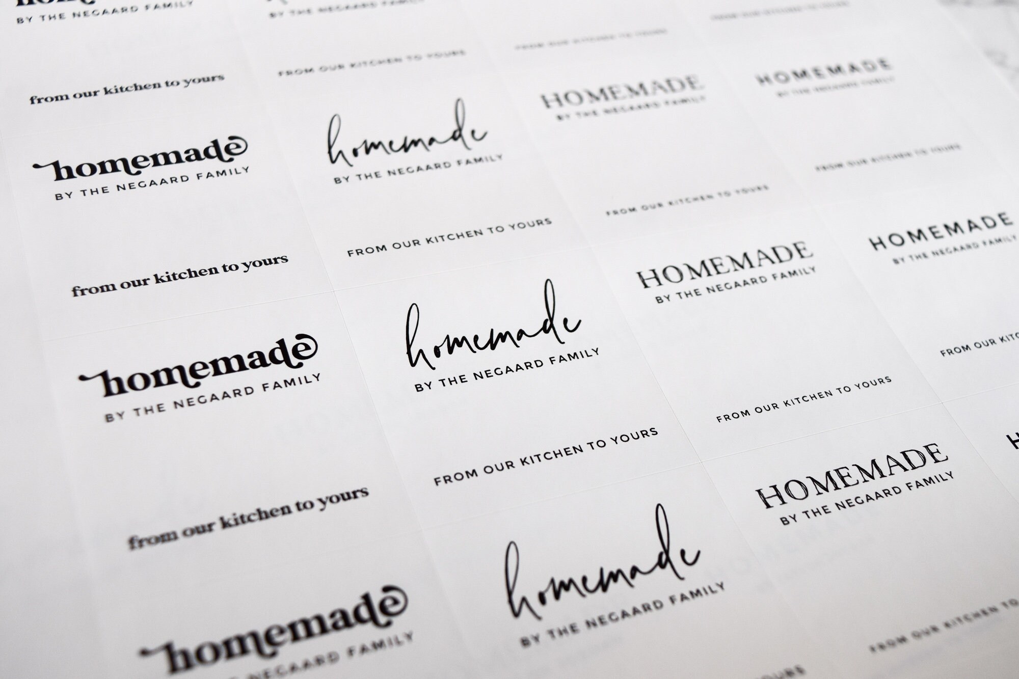 Homemade Labels • Variety Pack of Custom Write-in Stickers for Gifts ...