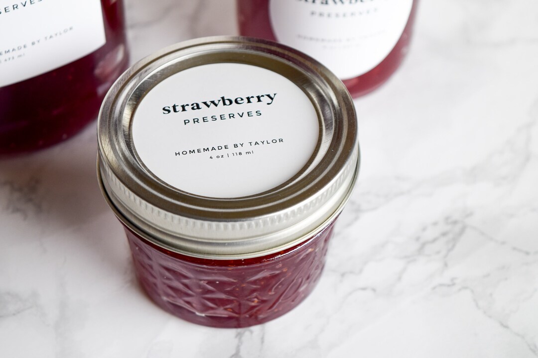Glam-pop Jam + Jelly Labels • Custom Stickers for Packaging, Bottles ...