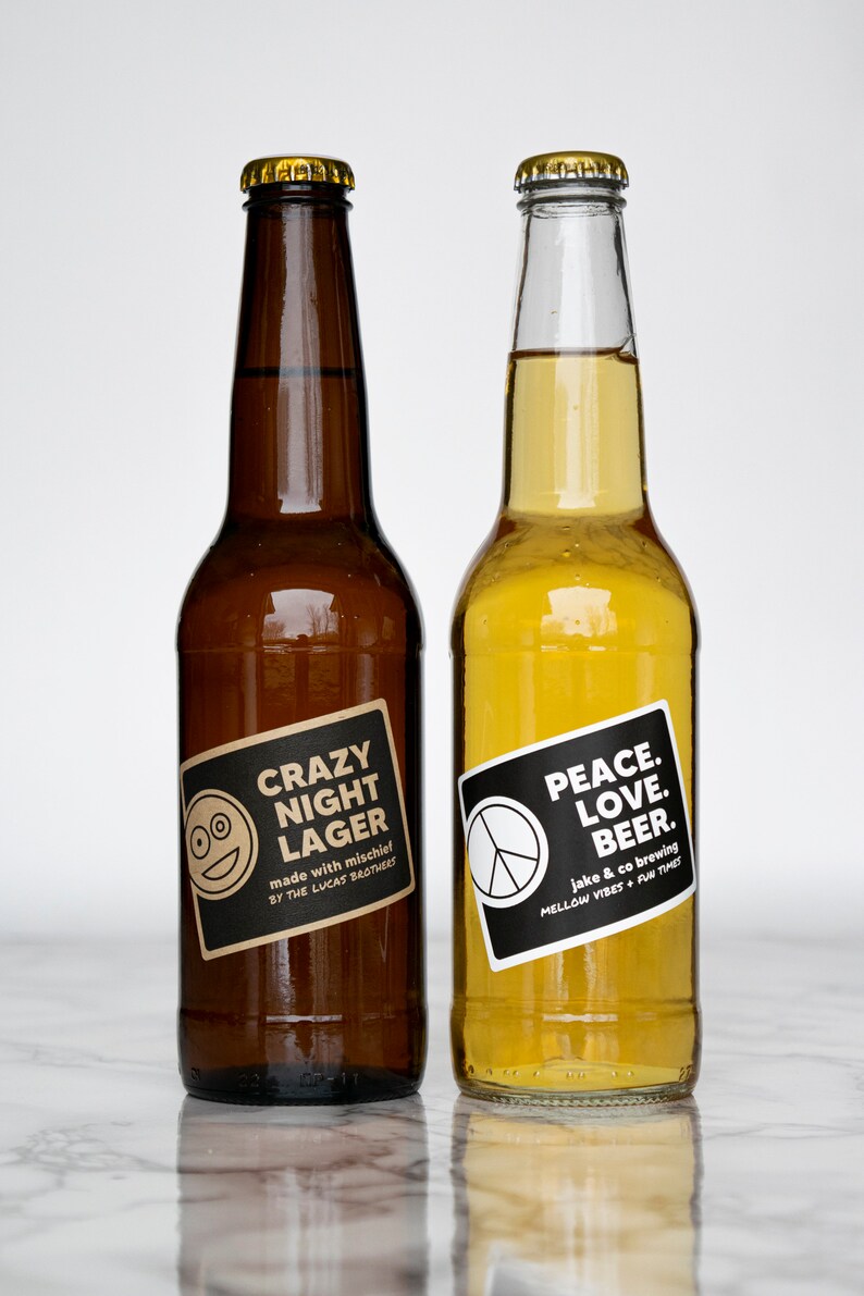 Emoji Smash Beer Labels • Neon Color Options • Custom Labels for ...