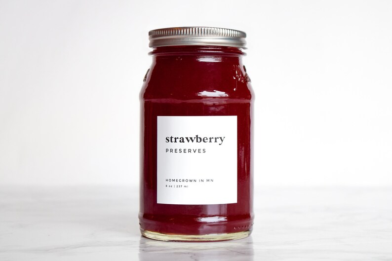 Glam-pop Jam Jelly Labels Custom Stickers for Packaging | Etsy