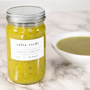 Classic Jar and Canning Labels • Custom • Durable, Water and Oil ...