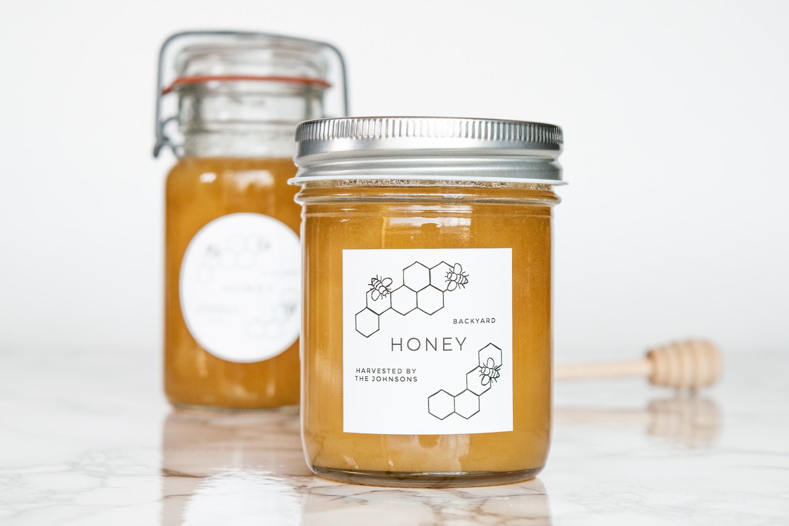 Honeycomb Honey Labels • Personalized • Water and Oil Resistant • by ...