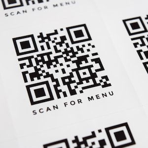 40 Custom QR Code Labels • Personalized Stickers With Your URL + Text ...