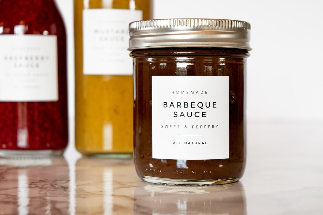 Modern Bottle Labels for BBQ, Hot Sauce + More • Personalized • Water ...