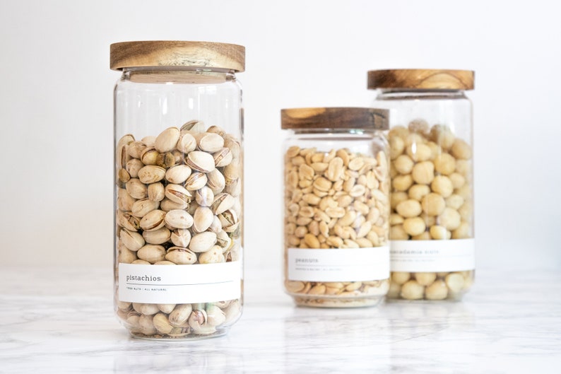 Boho Fruit Nut and Pantry Labels Water and Oil Resistant - Etsy