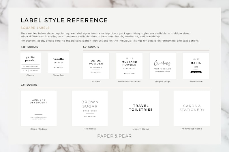 Sheet of Write-in Labels • Blank Labels for Handwriting • by Paper ...