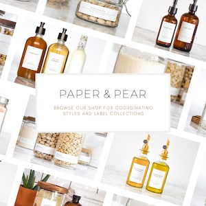 Boho Pantry Labels • Water and Oil Resistant • Personalization ...