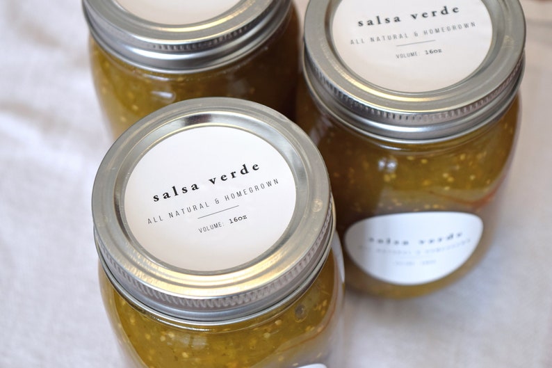Classic Jar and Canning Labels Custom Durable Water and - Etsy