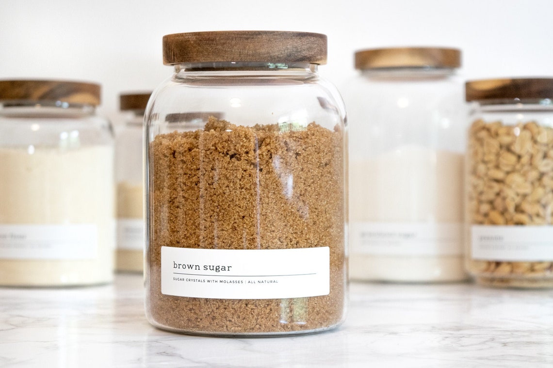 Boho Pantry Labels Water and Oil Resistant Personalization - Etsy