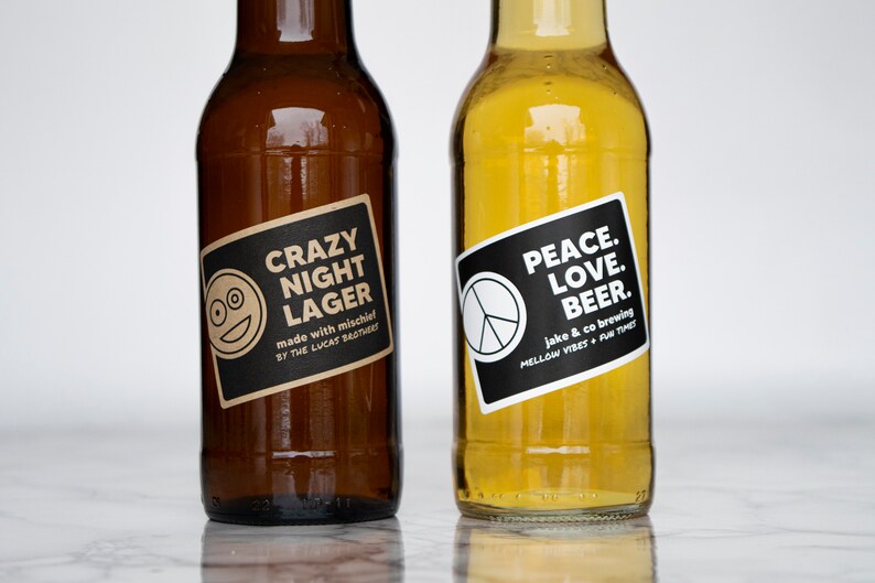 Emoji Smash Beer Labels • Neon Color Options • Custom Labels for ...