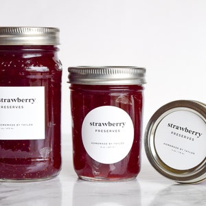 Glam-pop Jam + Jelly Labels • Custom Stickers for Packaging, Bottles ...