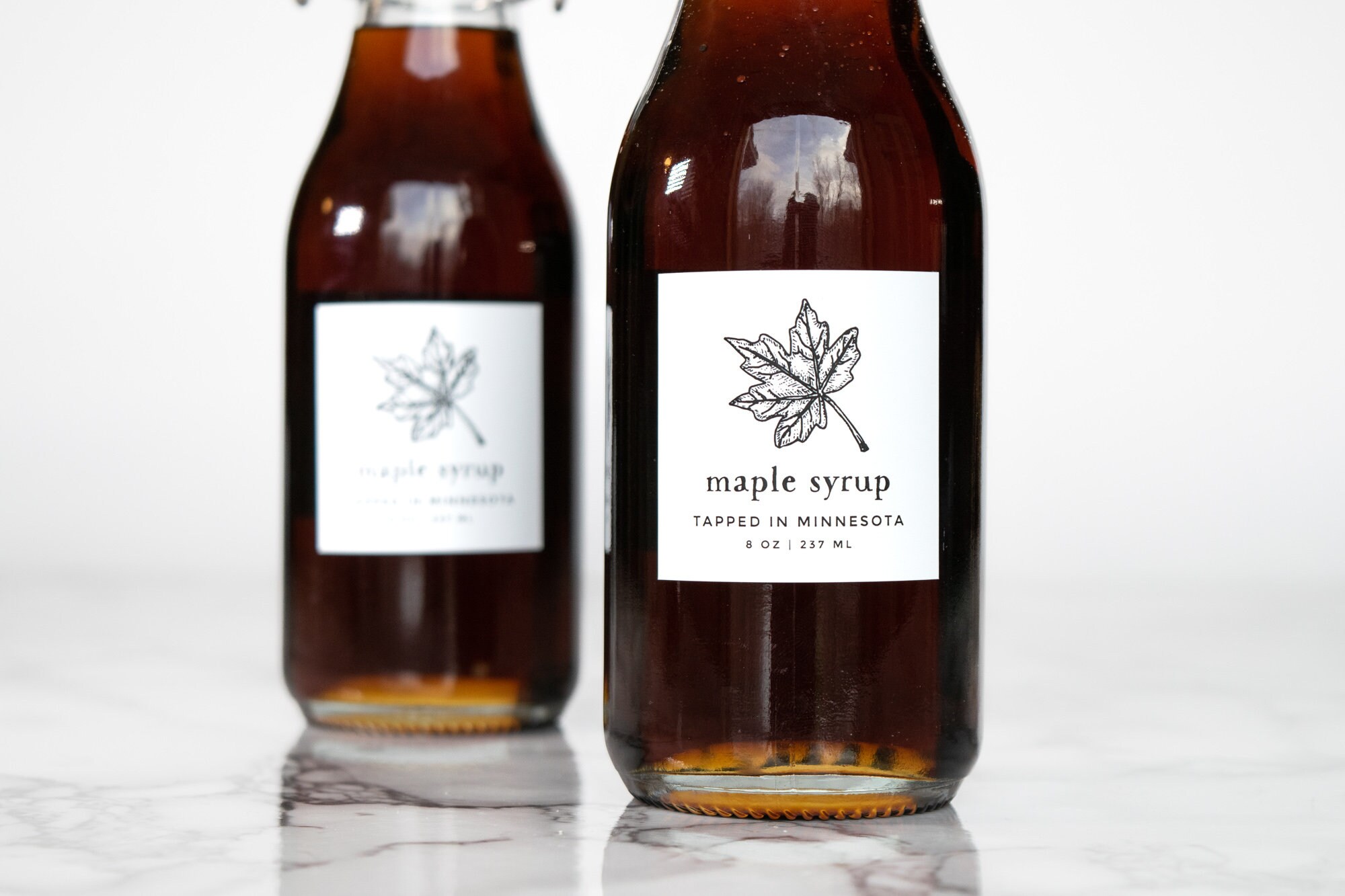 Vintage-sketch Maple Syrup Labels Personalized Water and - Etsy