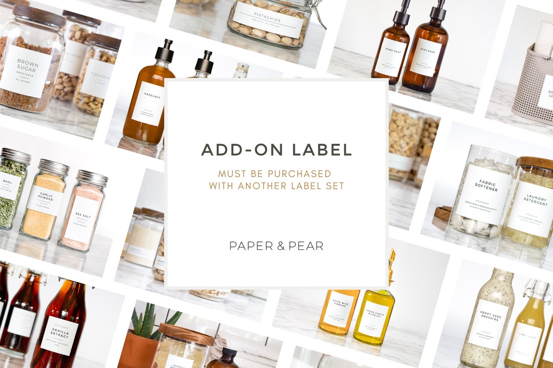 Custom Label Add-on • (must Be Combined With Another Label Package ...